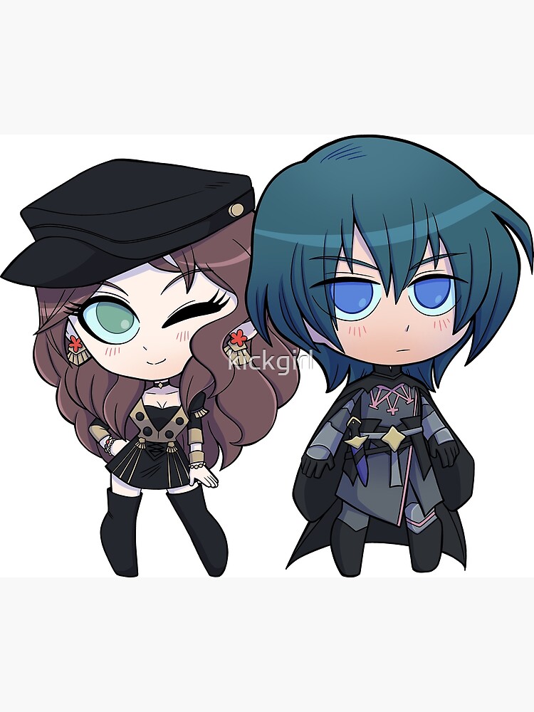 "Byleth (M!Byleth) and Dorothea - Fire Emblem Three Houses - Chibi ...
