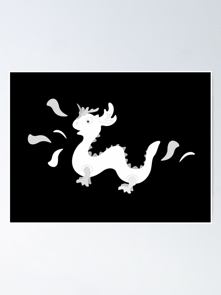 "Ghost Dragon" Poster by XOOXOO | Redbubble