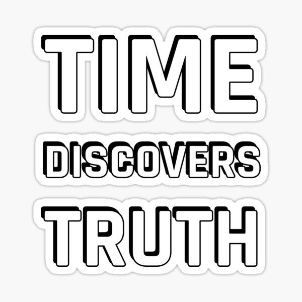 "Stoic Quotes - Time Discovers Truth - Seneca" Sticker for Sale by ...