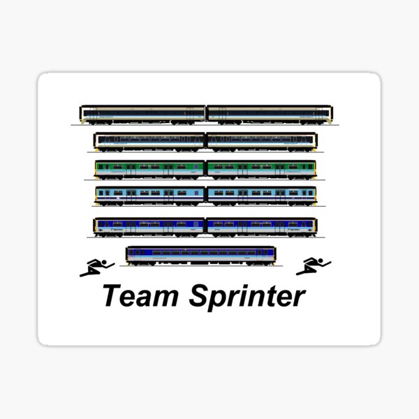 "Sprinter DMU trains" Sticker by CraigMatthews | Redbubble