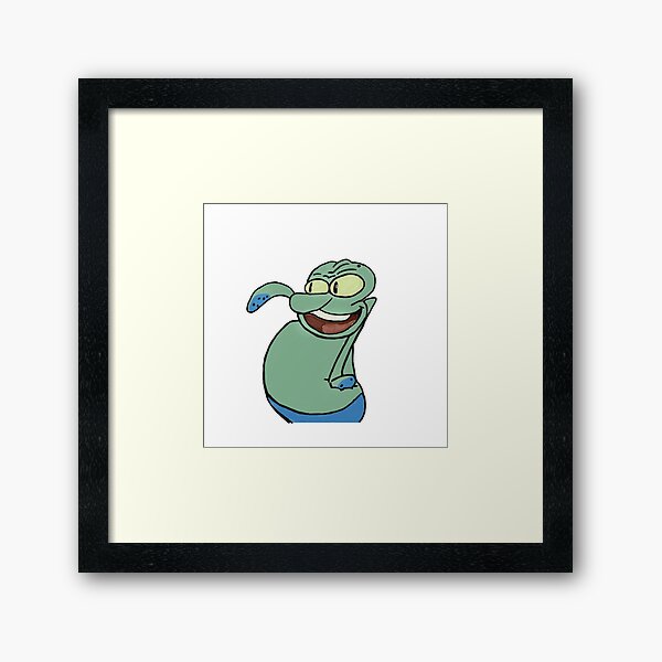 "Fat Squidward meme" Framed Art Print for Sale by gravvyghostt | Redbubble