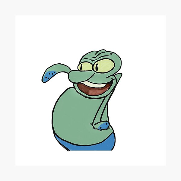 "Fat Squidward meme" Photographic Print by gravvyghostt | Redbubble