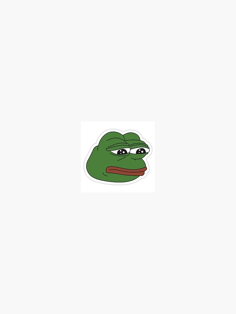"pepe meme sticker" Sticker by riley-3 | Redbubble