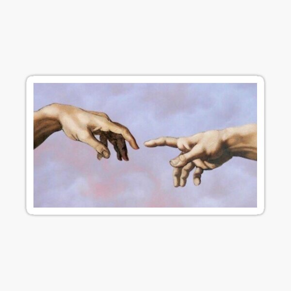 "aesthetic hands sticker" Sticker by riley-3 | Redbubble