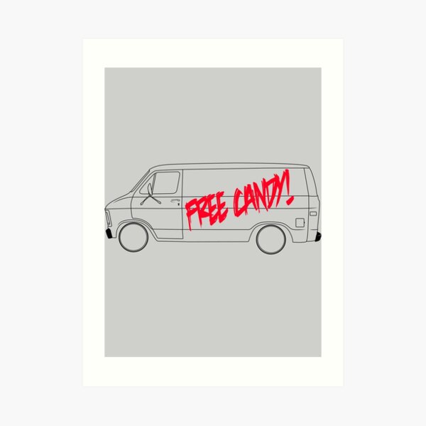 Free Candy Van Wall Art | Redbubble