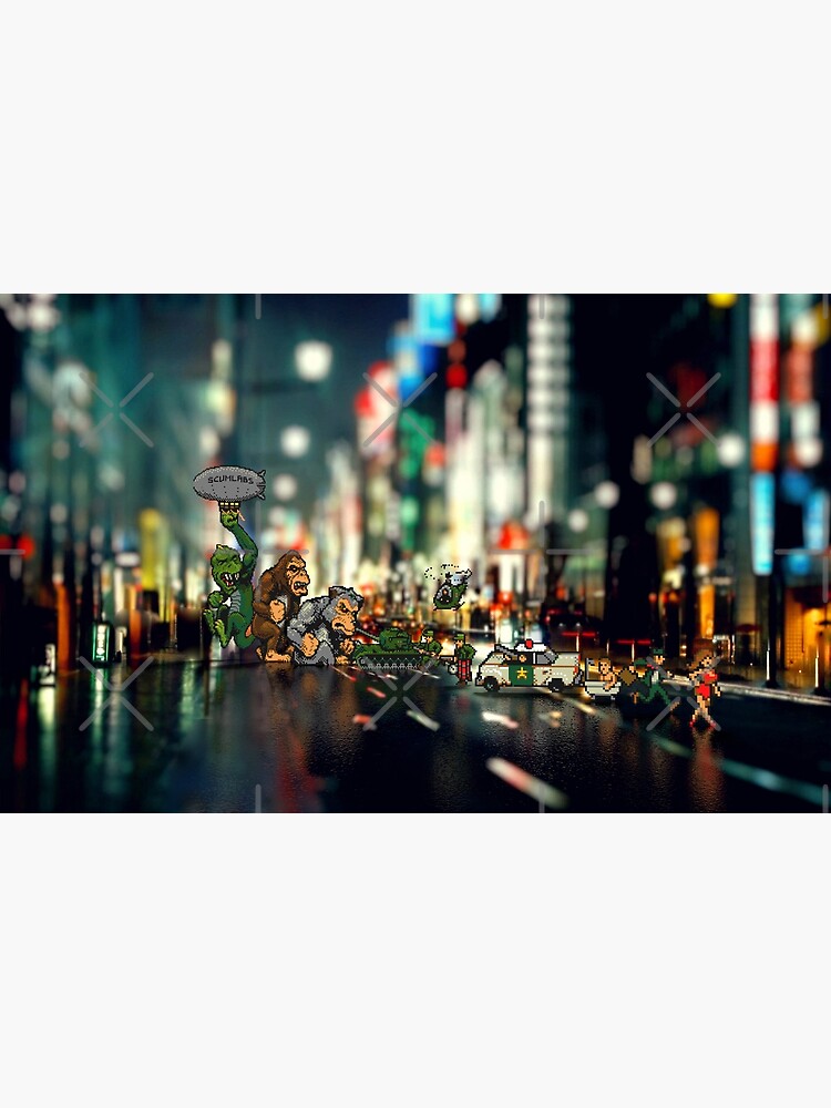 "Rampage game - pixel art" Photographic Print by smurfted | Redbubble