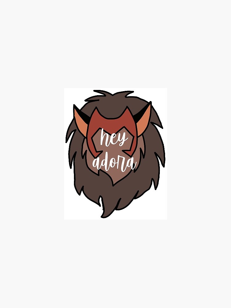 "hey adora! catra outline" Sticker by akcarn | Redbubble