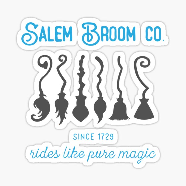 "Halloween broom" Sticker for Sale by Rusembell | Redbubble