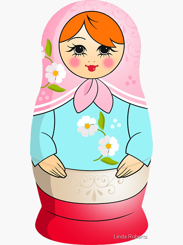 "Matryoshka doll" Sticker by Up-Days | Redbubble
