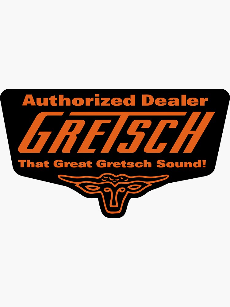 "music with gretsch guitars" Sticker by acob | Redbubble