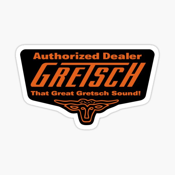 "music with gretsch guitars" Sticker by acob | Redbubble