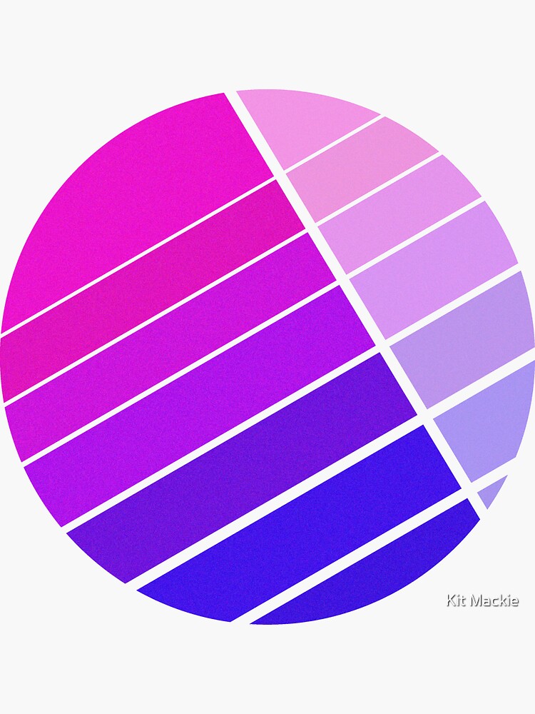 "Vaporwave BiCircle" Sticker for Sale by KitMcMac89 | Redbubble