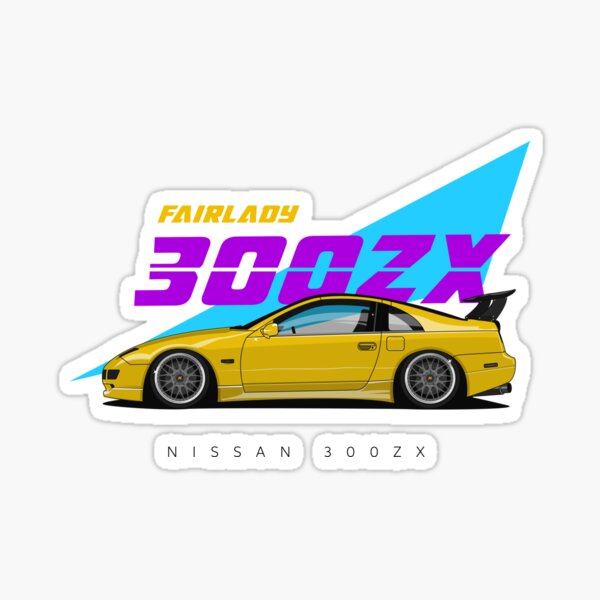 "NISSAN 300ZX FAIRLADY" Sticker for Sale by shketdesign | Redbubble
