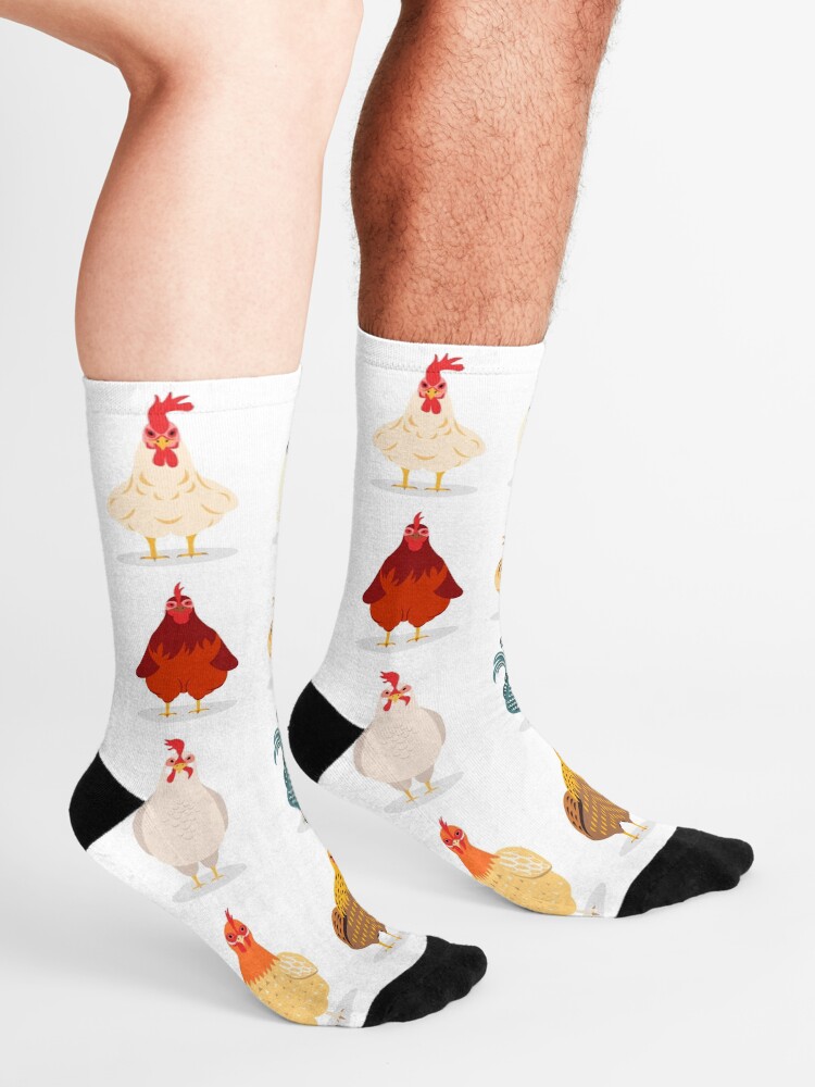 "Cute Chicken" Socks by iswenyi | Redbubble