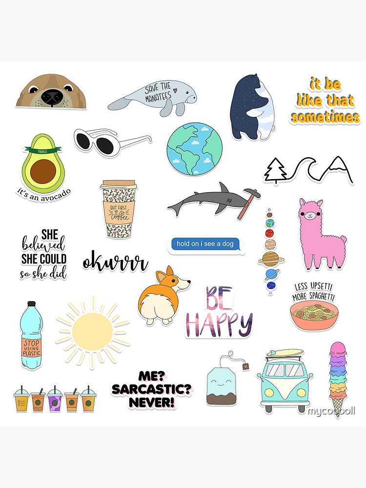 "vsco sticker pack" Sticker by mycooooll | Redbubble