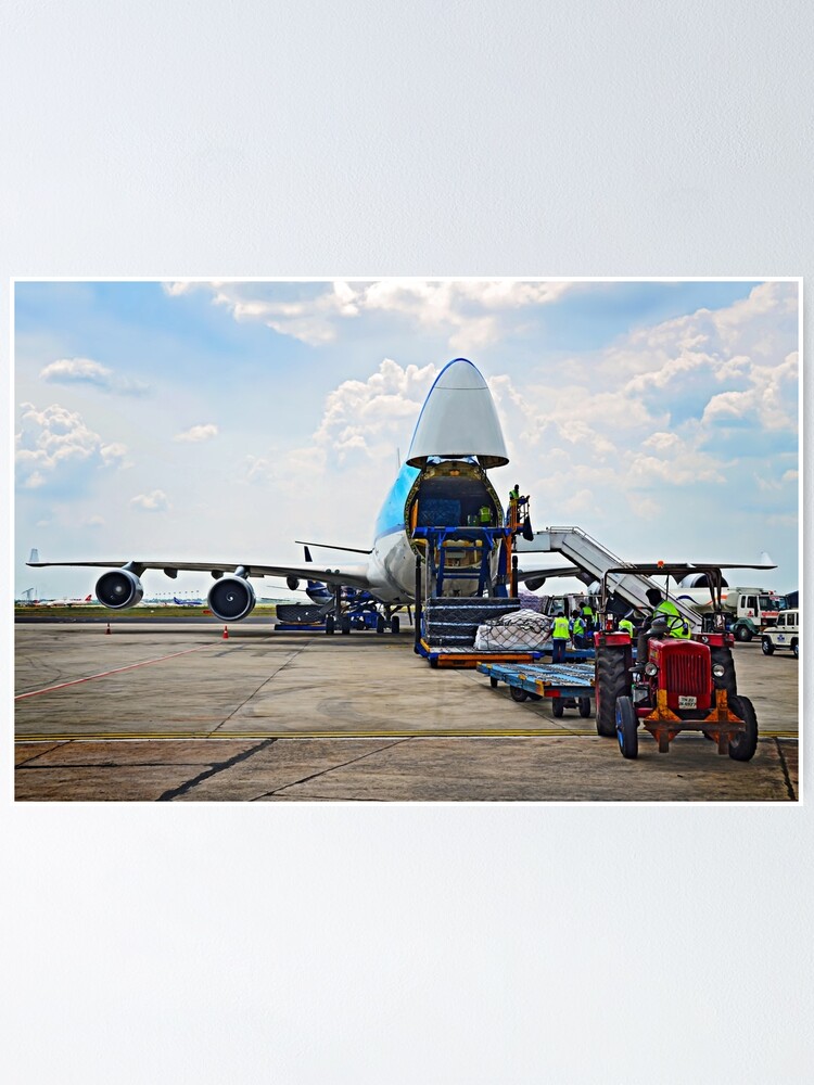 "Boeing 747 Nose cargo door loading" Poster for Sale by ThePilotChannel ...