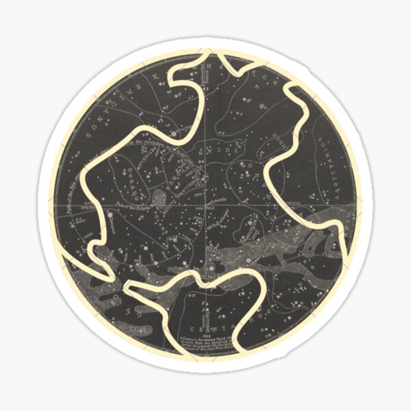 "Star map globe" Sticker for Sale by allaboutarts | Redbubble