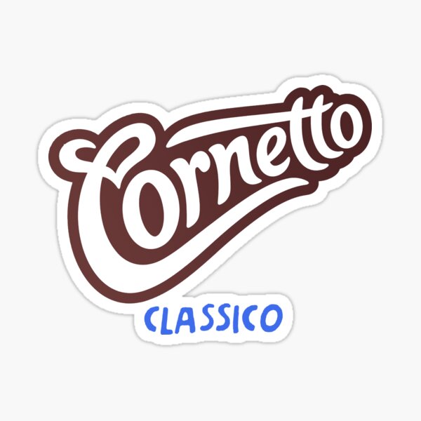 "Cornetto Classico Ice Cream design" Sticker for Sale by GetItGiftIt ...