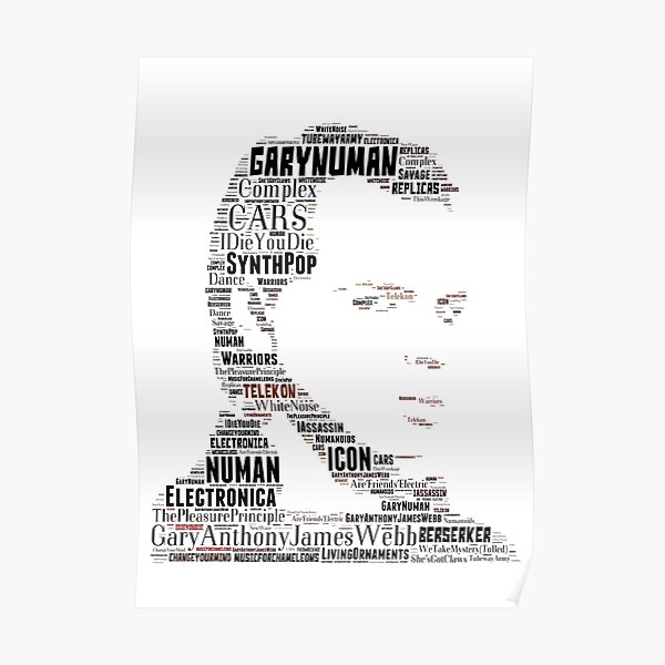 "Gary Numan" Poster by TheIcons | Redbubble
