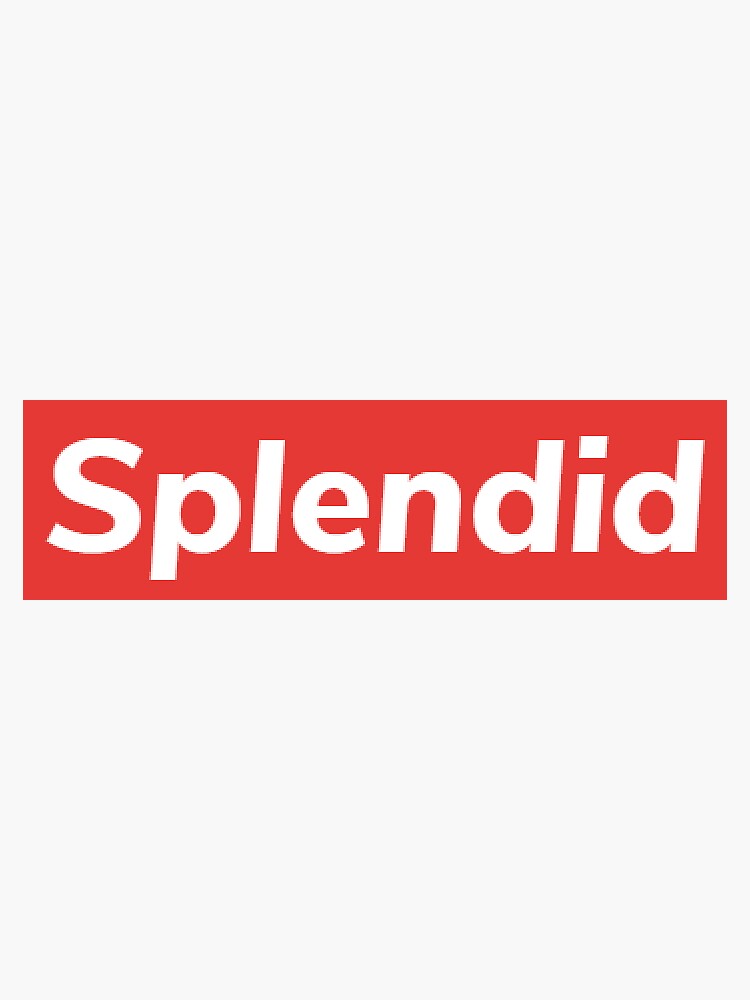 "Splendid Logo" Sticker by Pinchas | Redbubble