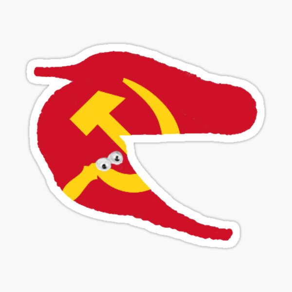 "communist worm" Sticker for Sale by ahntheia | Redbubble