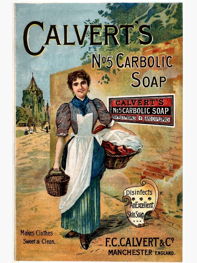 "Calverts Carbolic Soap Vintage Advertising" Poster by ThatsMyStyle ...