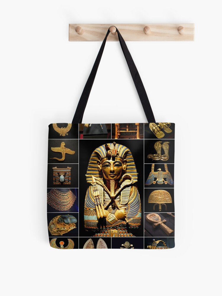 "King Tutankhamun Artifacts" Tote Bag for Sale by Montage-Madness ...