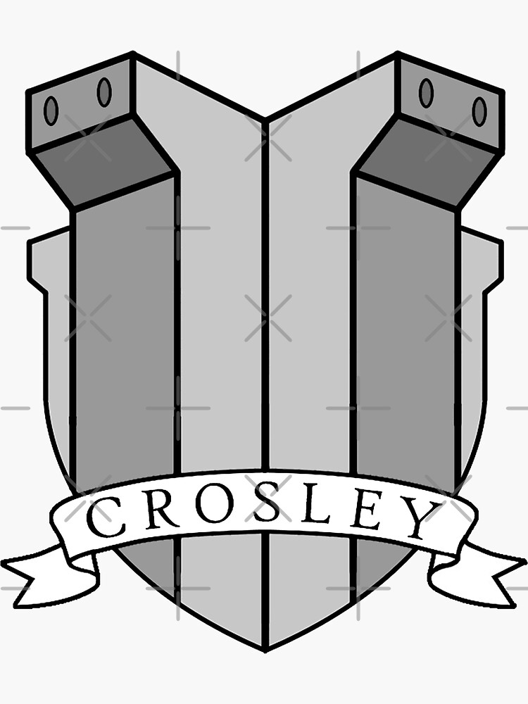 "Crosley Tower Crest (Old Ver.)" Sticker for Sale by RyanToday | Redbubble
