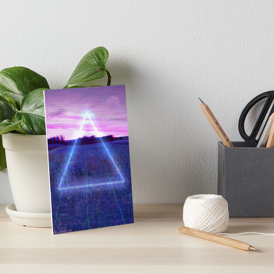 "Vaporwave field" Art Board Print by Masa-Chan | Redbubble