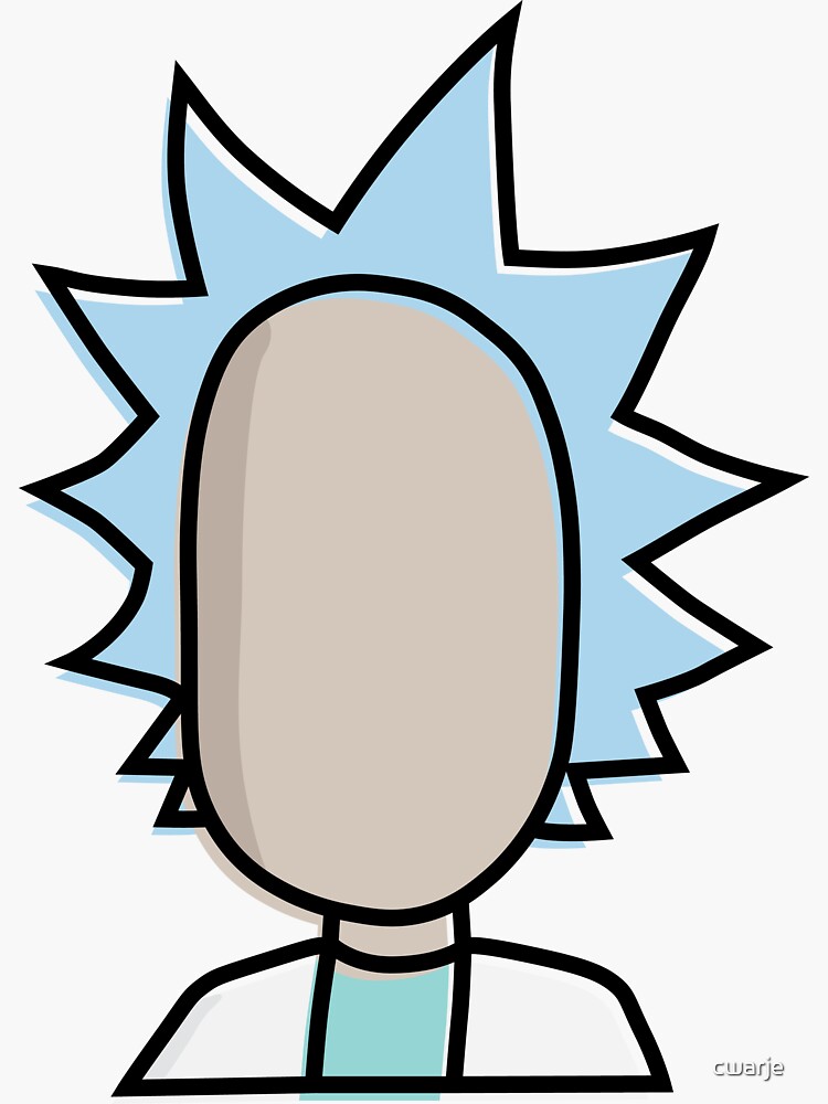 "Rick Sanchez" Sticker for Sale by cwarje | Redbubble