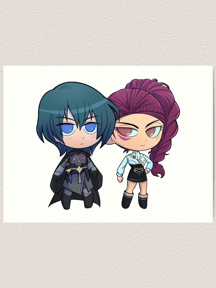 "Byleth (M!Byleth) and Petra - Fire Emblem Three Houses - Chibi Cuties ...