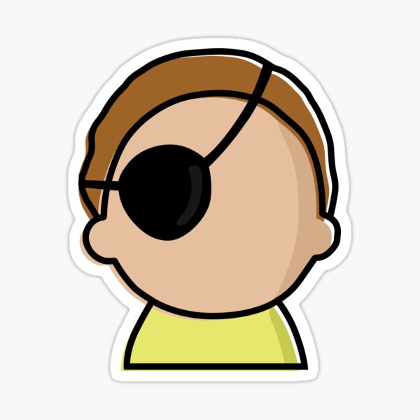 "Evil Morty Smith" Sticker for Sale by cwarje | Redbubble