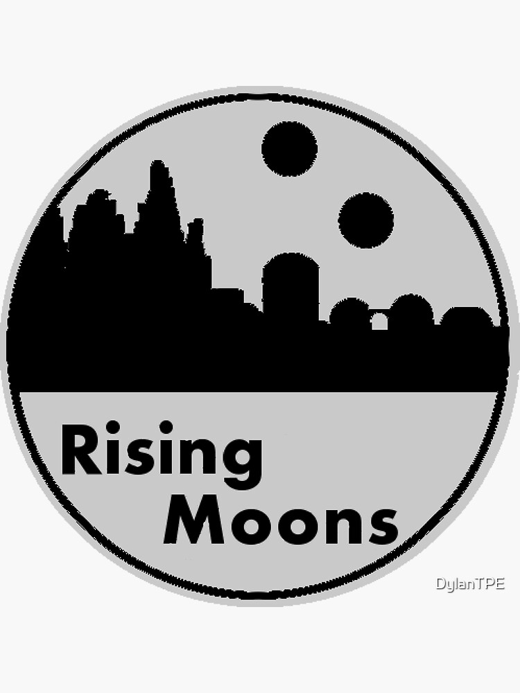"Rising Moons" Sticker for Sale by dyl22 | Redbubble