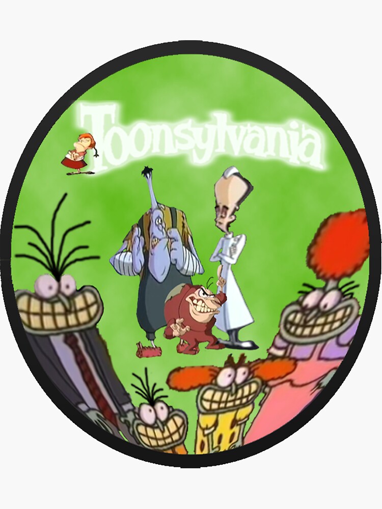 "Toonsylvania" Sticker for Sale by IckObliKrum92 | Redbubble