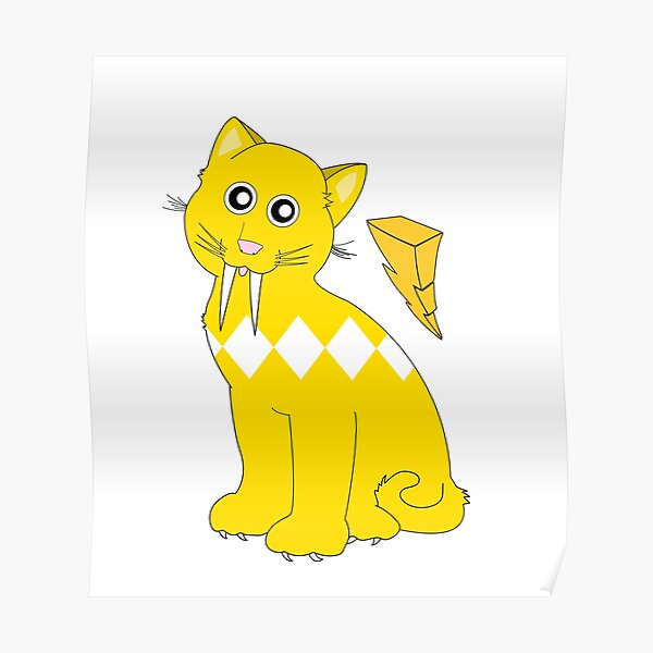 "Power Rangers Yellow Ranger" Poster for Sale by gypsysgem | Redbubble