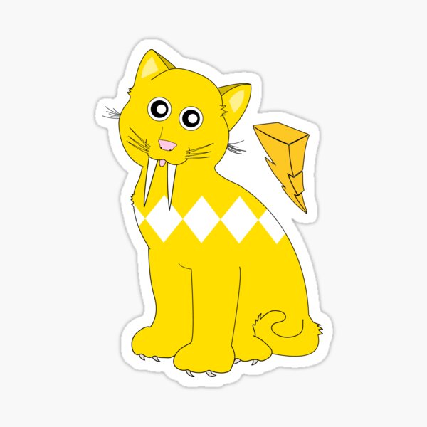 "Power Rangers Yellow Ranger" Sticker for Sale by gypsysgem | Redbubble