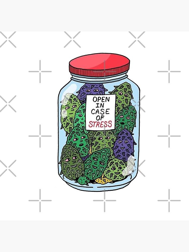"Weed Stress Jar" Art Print for Sale by TripoffGeloEDM | Redbubble