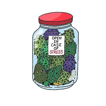 "Weed Stress Jar" Art Print for Sale by TripoffGeloEDM | Redbubble