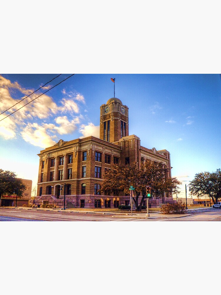 "Green Light at the Johnson County Courthouse" Poster for Sale by ...