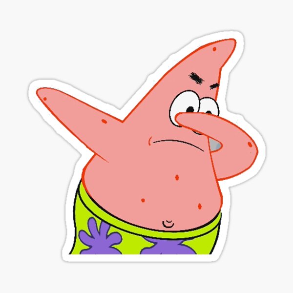 "Patrick dabbing " Sticker by Beatrzr | Redbubble