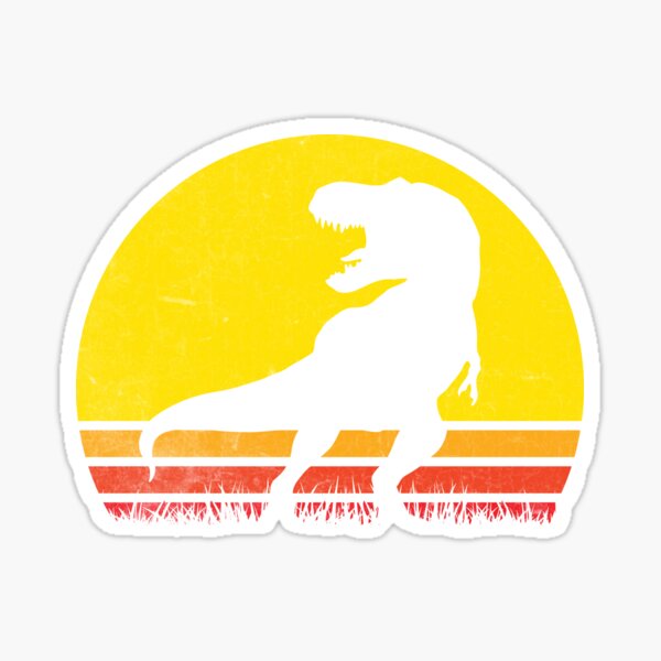 "T-Rex Distressed Dinosaur" Sticker for Sale by mBshirts | Redbubble
