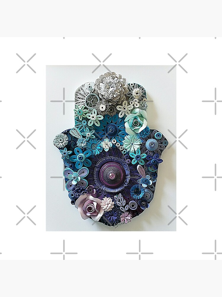 "Paper quilling Art. Handmade hamsa. Jewish art" Throw Pillow by ...