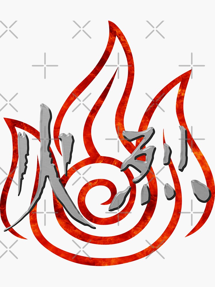 "Firebending" Sticker by Colossal | Redbubble