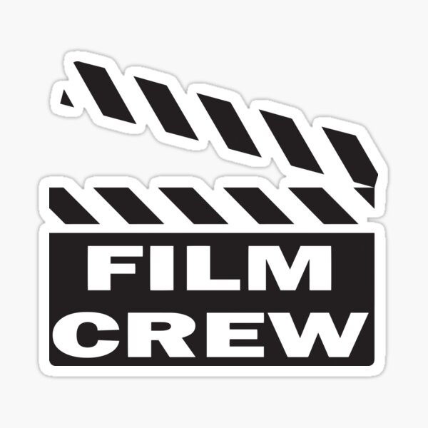 "Film Crew" Sticker for Sale by creepyjoe | Redbubble