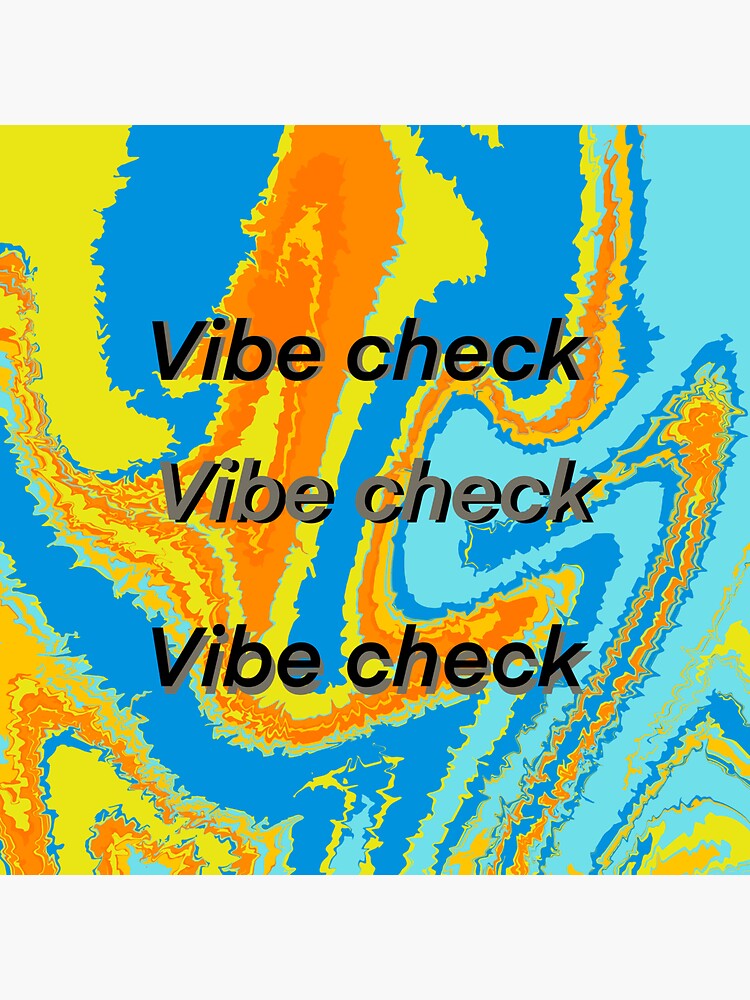 "Vibe check" Sticker by PlayfulDesigns | Redbubble