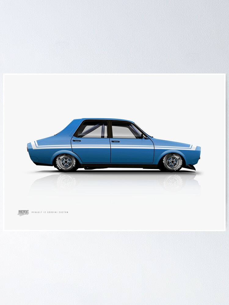 "Renault 12 Gordini Custom -2" Poster for Sale by kanseigazou | Redbubble