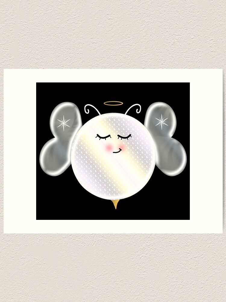 "Cute illustration of a Christmas angel bee." Art Print by kneff ...