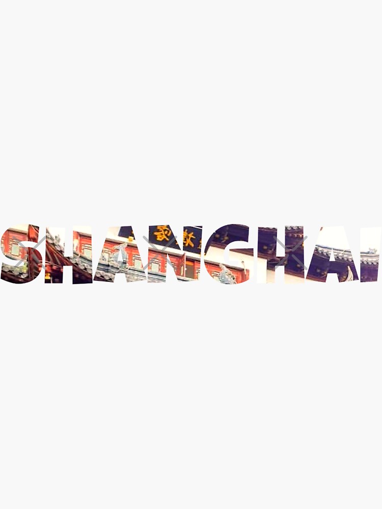 " Shanghai" Sticker by KorSeouDesign | Redbubble