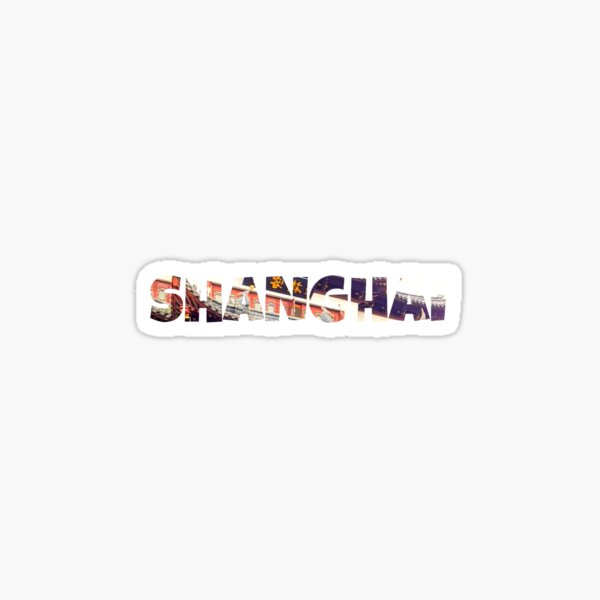 " Shanghai" Sticker by KorSeouDesign | Redbubble