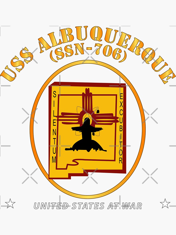 "Navy - USS Albuquerque (SSN-706) wo Backgrd" Sticker by twix123844 ...